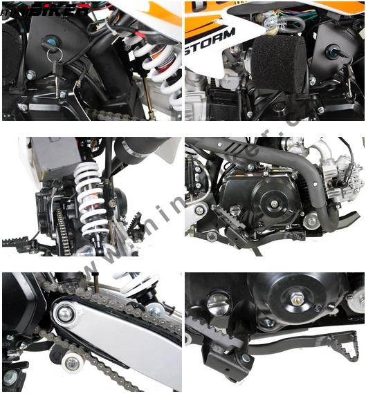 Dirtbike - Pitbike - Nitro cross Storm 125 cc 14x12 oranžová - MiniBiker.cz